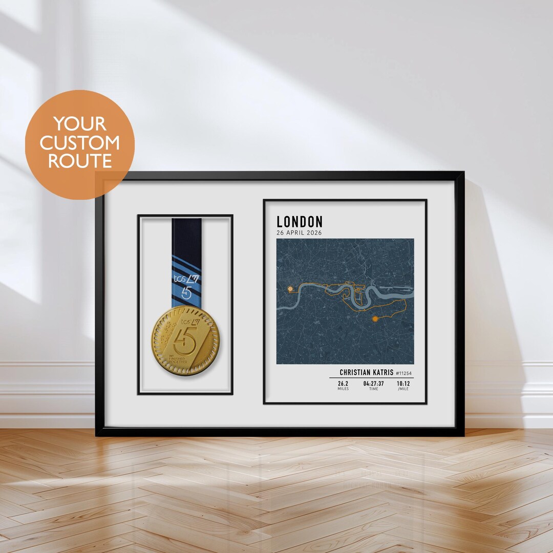 London Marathon 2026 Medal Display Frame – Sports Medal Frame With ...