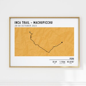 Any Marathon or Run Map Poster, Custom Hike Route Map, Strava or GPX ...
