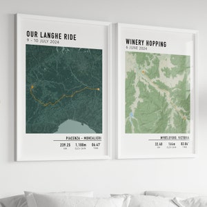 Custom Cycling Route Map, Any Bike Ride, Strava Route, Gift for Cyclist ...