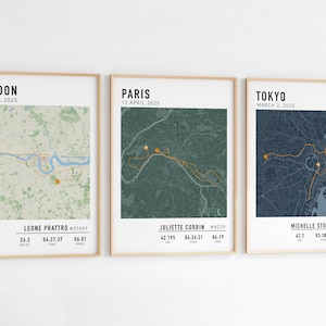 Rome Marathon Map Poster, Run Rome Marathon 2026 Route, Custom Marathon ...