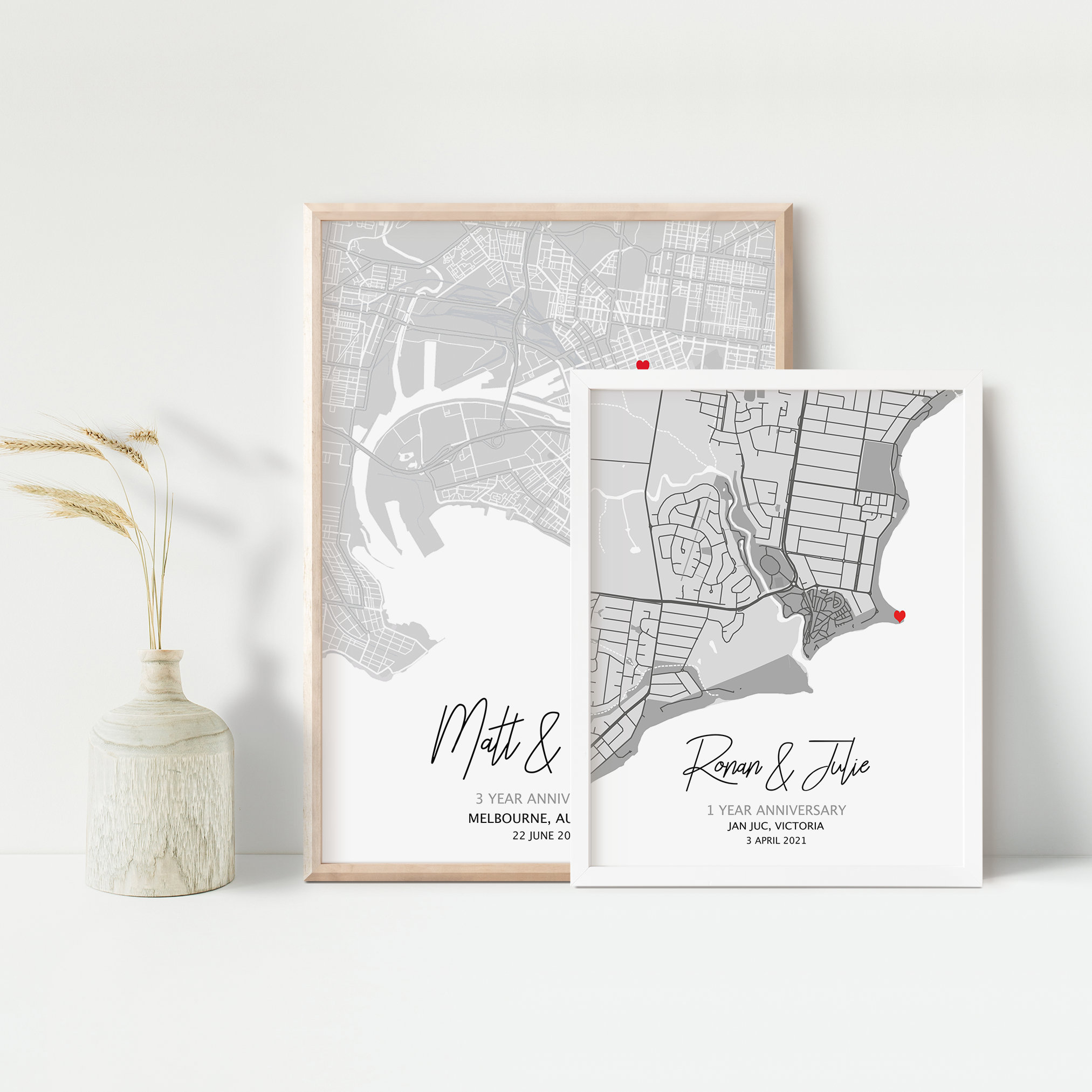 Where We First Met Map First Date Personalised Gift Where - Etsy