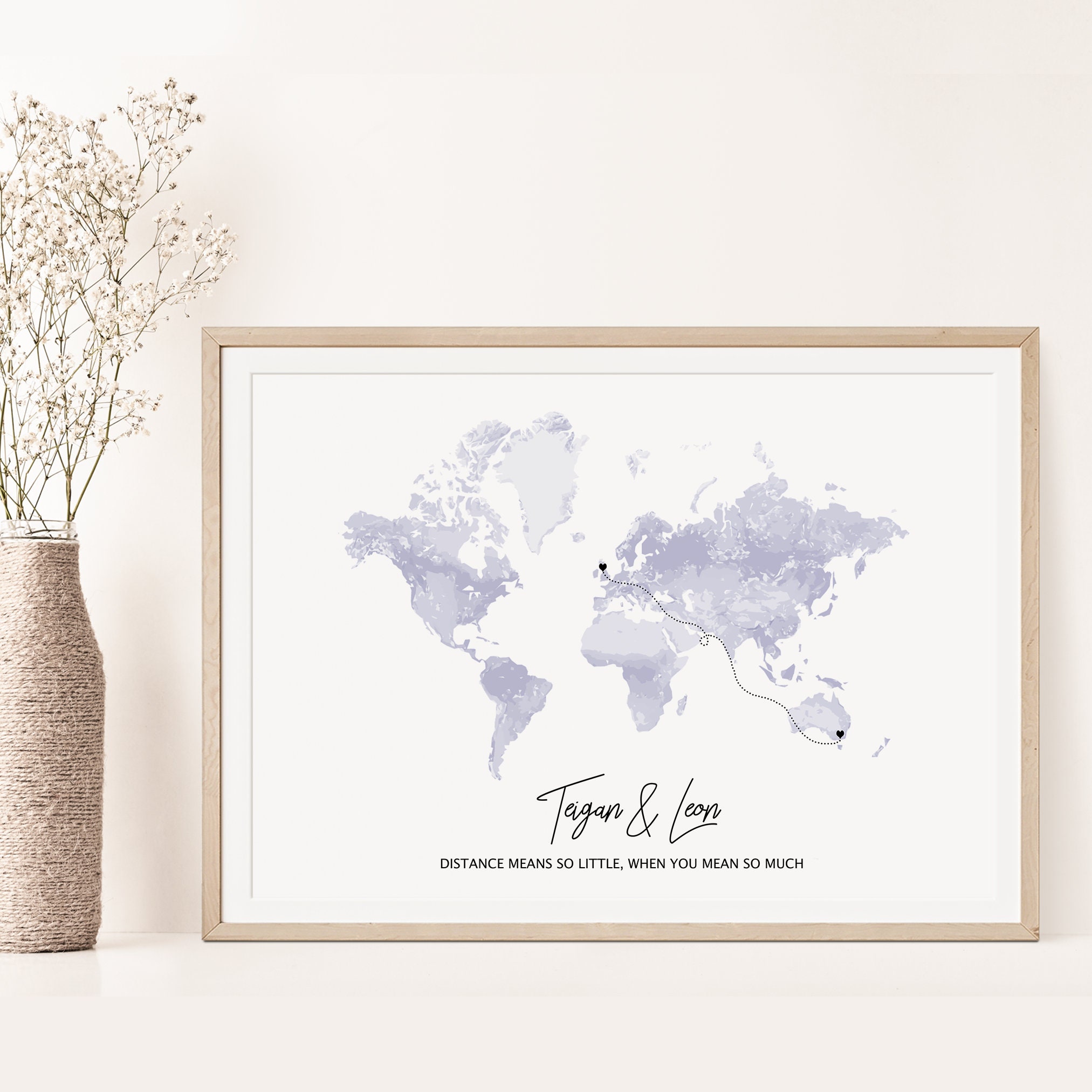 Personalized Long Distance Relationship Gift Long Distance - Etsy