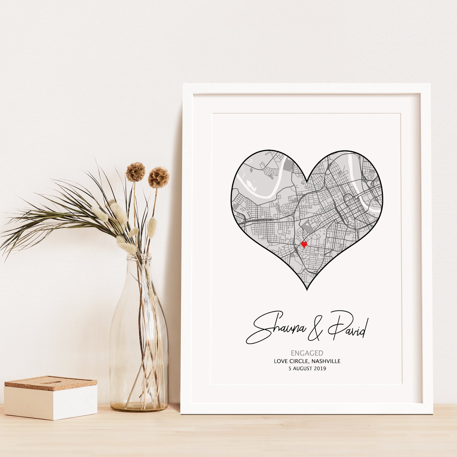 Where We First Met Map First Date Map Gift for Boyfriend - Etsy