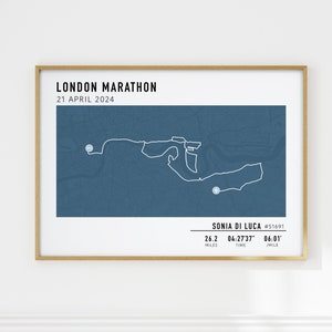 Any Marathon or Run Map Poster, Custom Hike Route Map, Strava or GPX ...