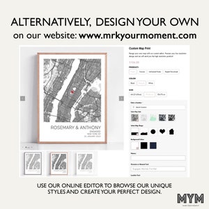 Where We First Met Map, First Date Map, Personalised Gift, Gift for ...