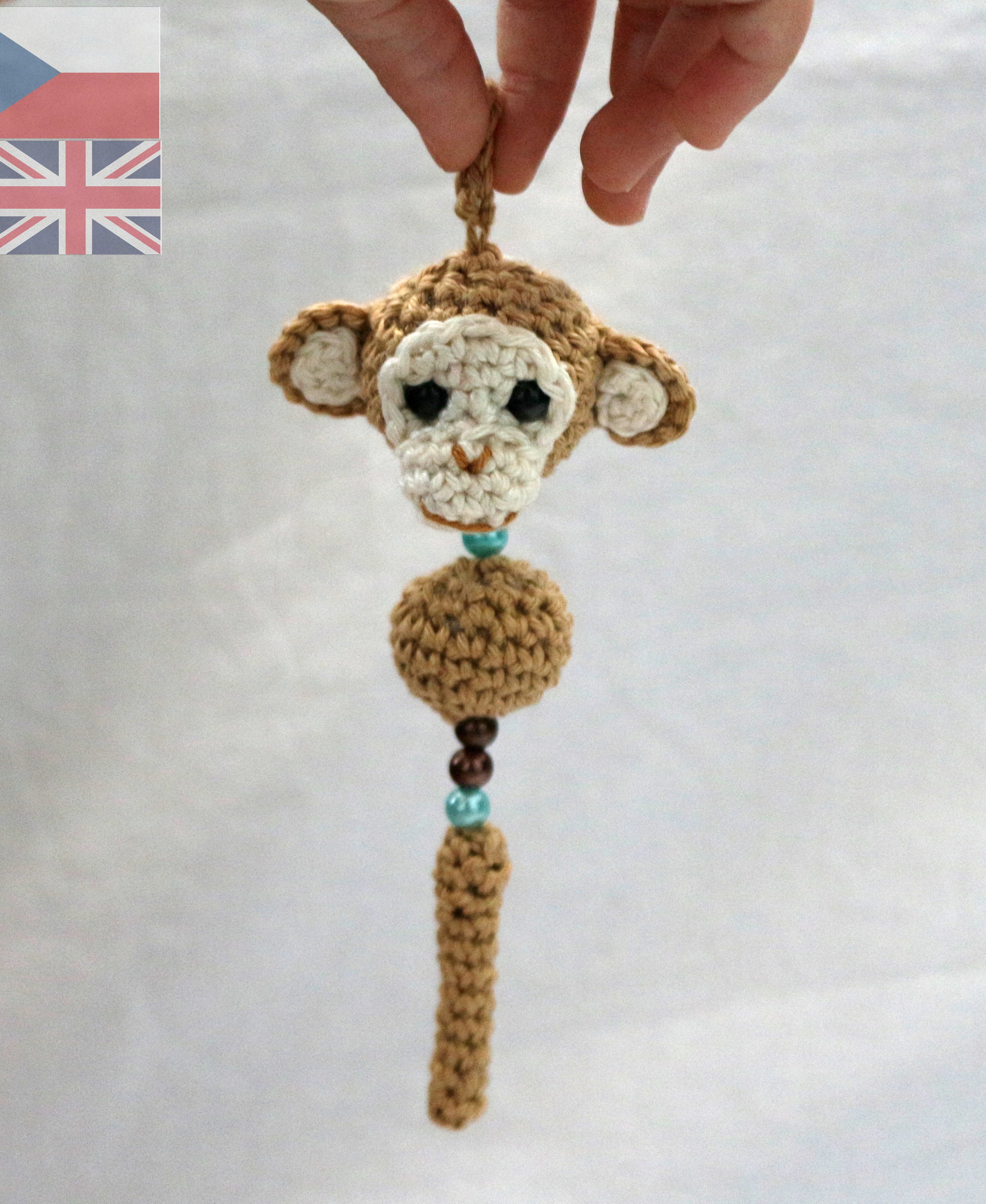 Crochet Monkey Keychain Pattern PDF - Etsy Ireland