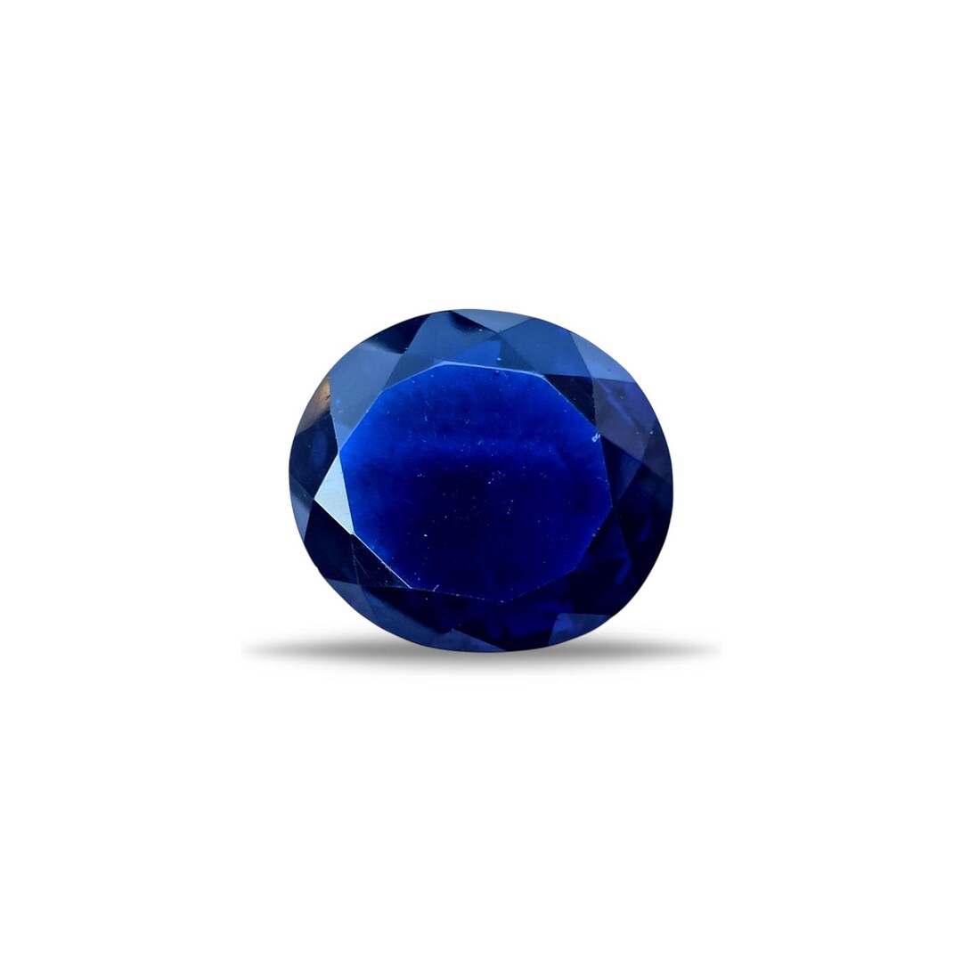 22.65 Ct Lab Created Blue Sapphire Oval | 20.3 × 18.1 × 9.9 Mm | Grand ...