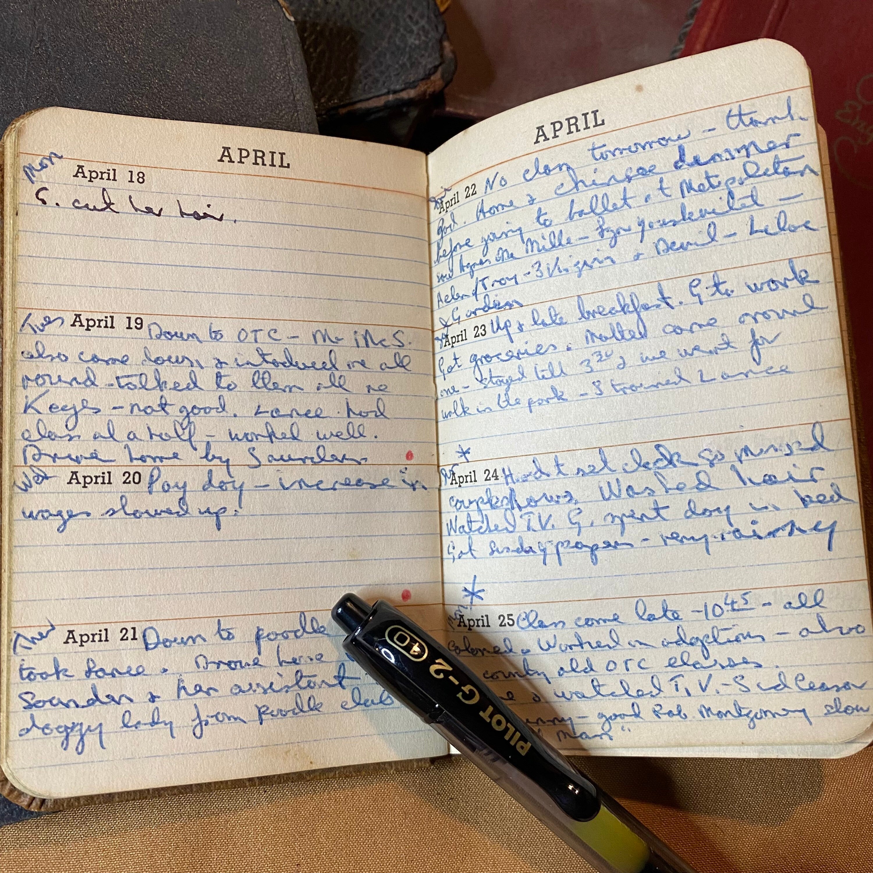 DIANA HENLEY Collection of 5 1950s Diaries & Address Book - Etsy