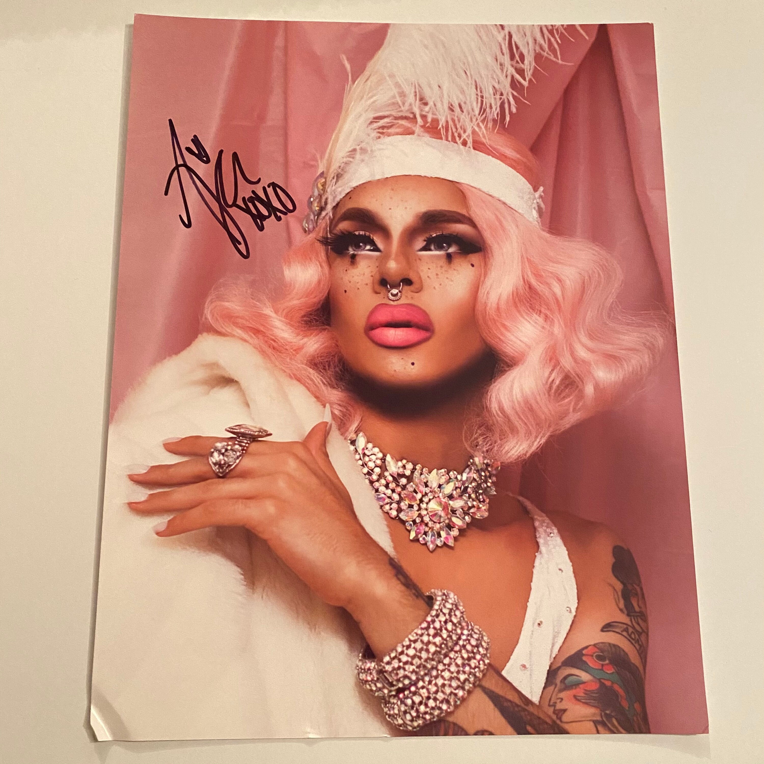 TRINITY THE TUCK Signed Autograph 8.5x11 Photo RuPaul's Drag Race VH1 ...