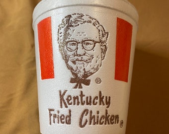 1970s KFC 3 Styrofoam Restaurant Side Container New Old Stock From ...