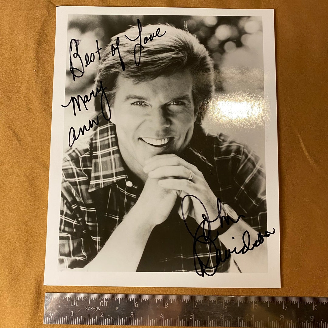 JOHN DAVIDSON Autographed 8x10 Vintage Promo Photo Legendary Actor and ...