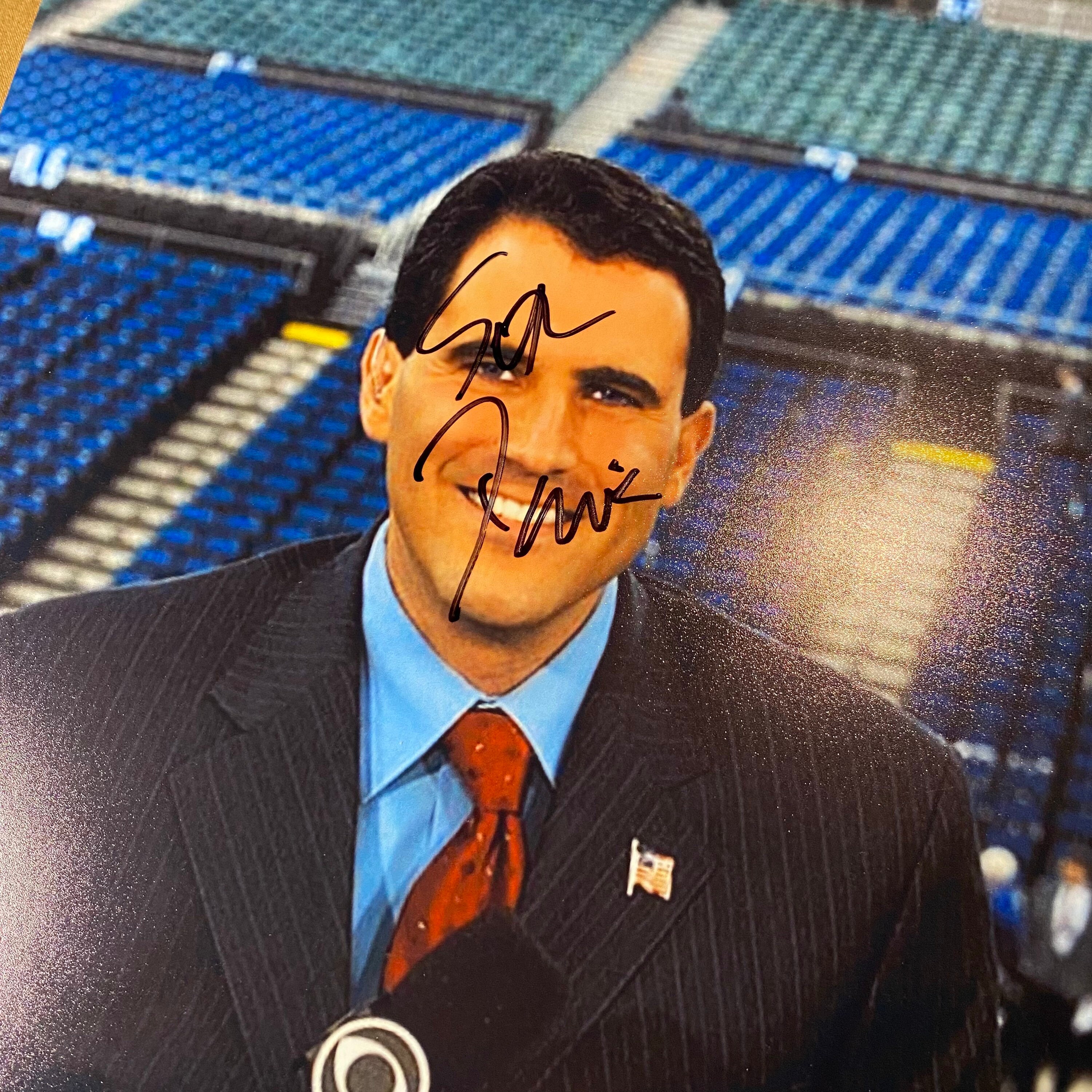 SETH DAVIS Autographed 8.5x11 Promo Photo American Sportscaster and ...