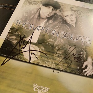 THOMPSON SQUARE Signed Autograph 8.5x11 Promo Photo Country Music ...