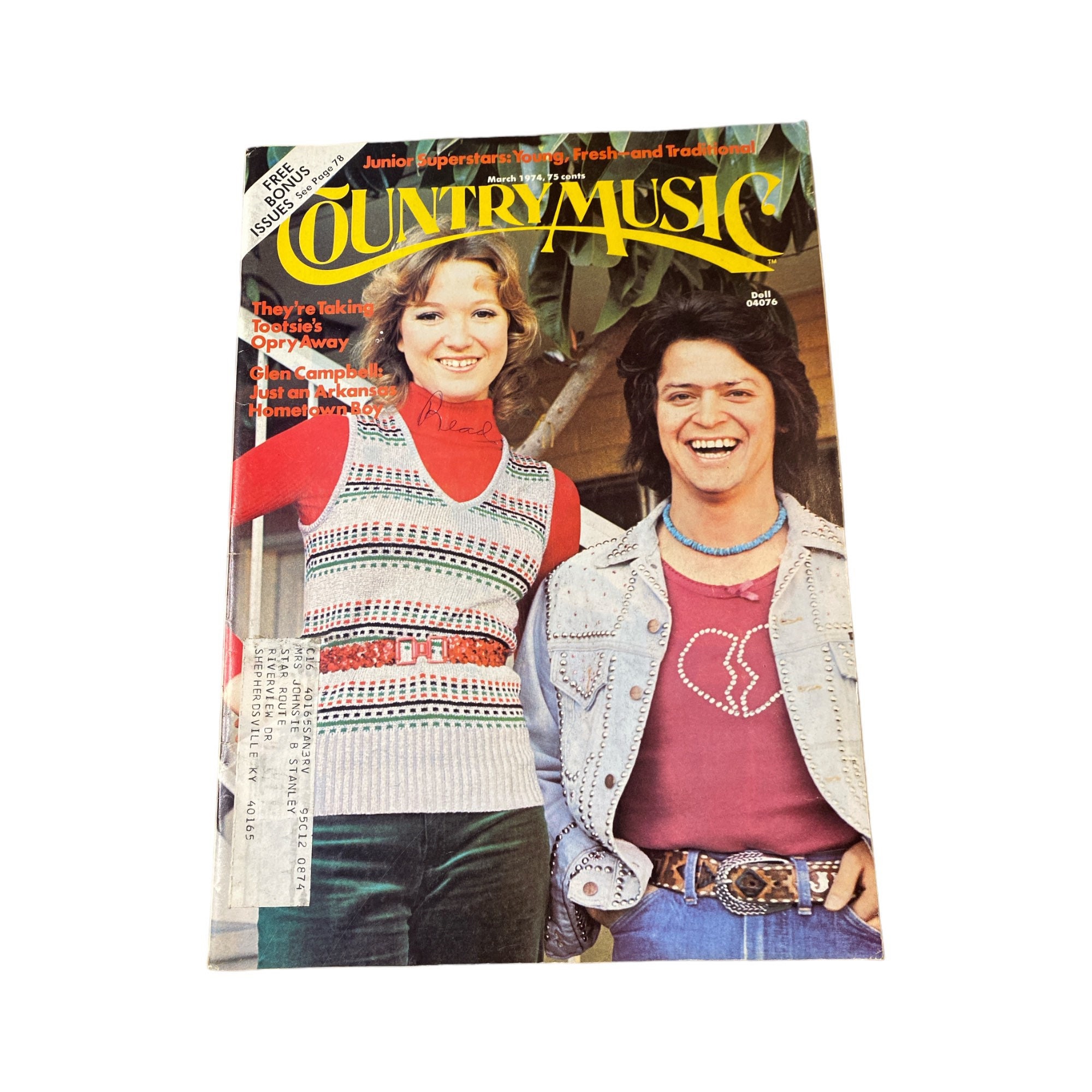 COUNTRY MUSIC MAGAZINE March 1974 Country Music News and - Etsy