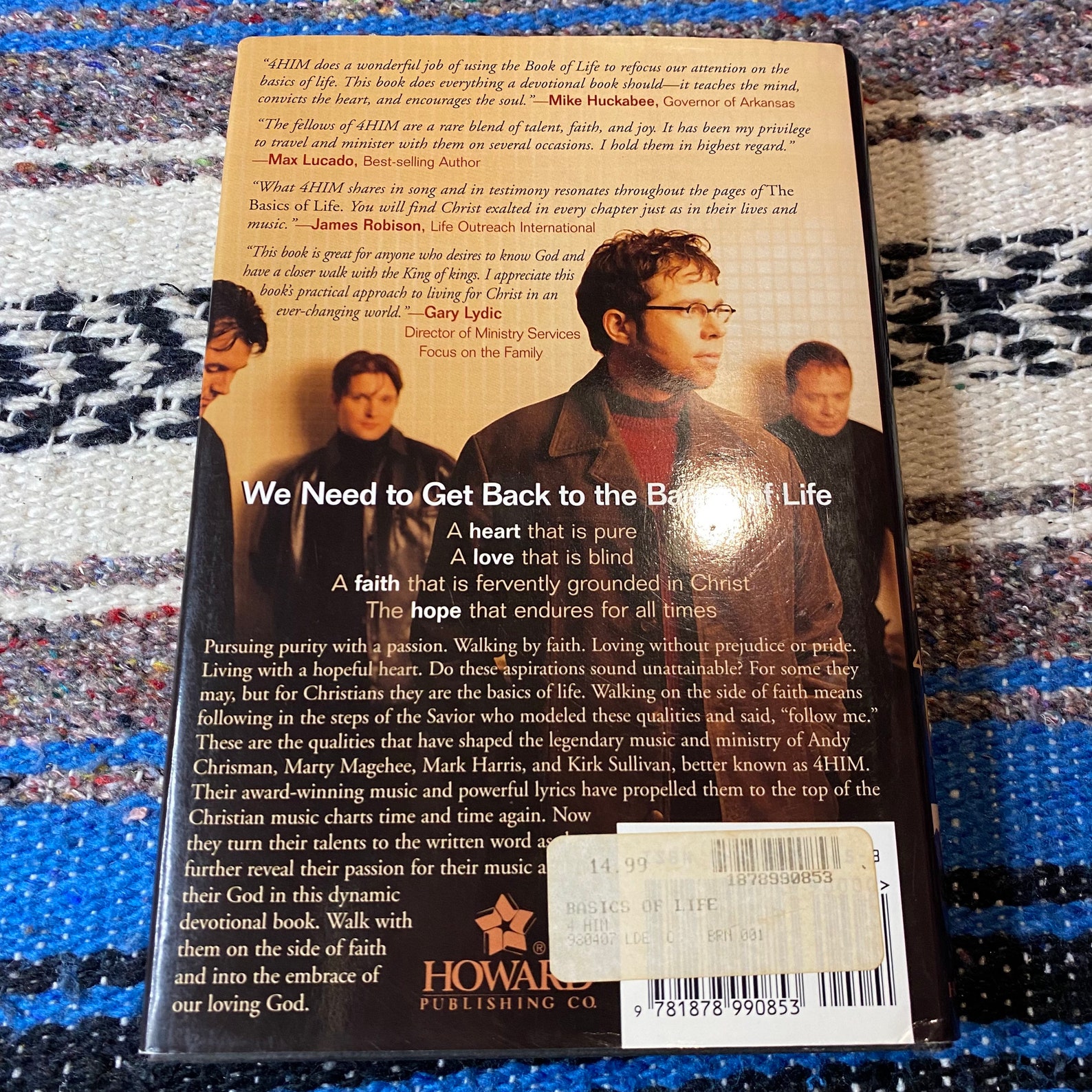 4HIM the Basics of Life Book Signed by 2 Members Mark Harris & Andy ...