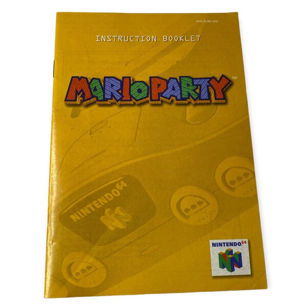 Mario Kart N64 Instruction Booklet - Etsy