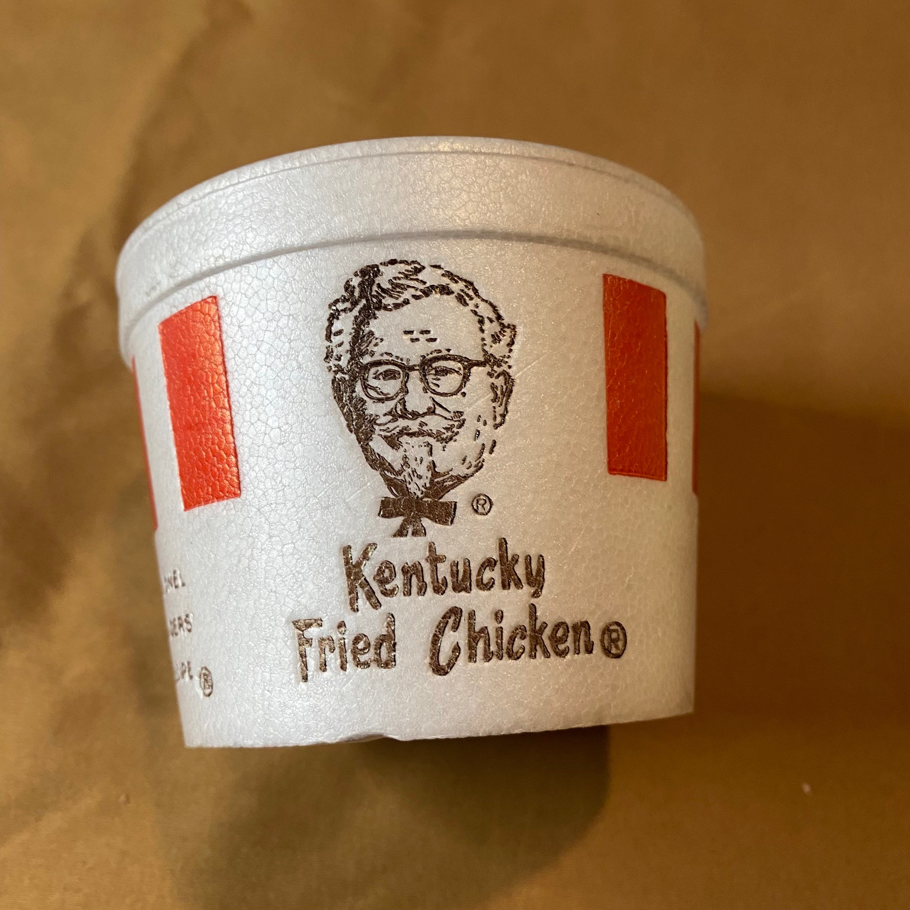 1970s KFC 3 Styrofoam Restaurant Side Container New Old | Etsy