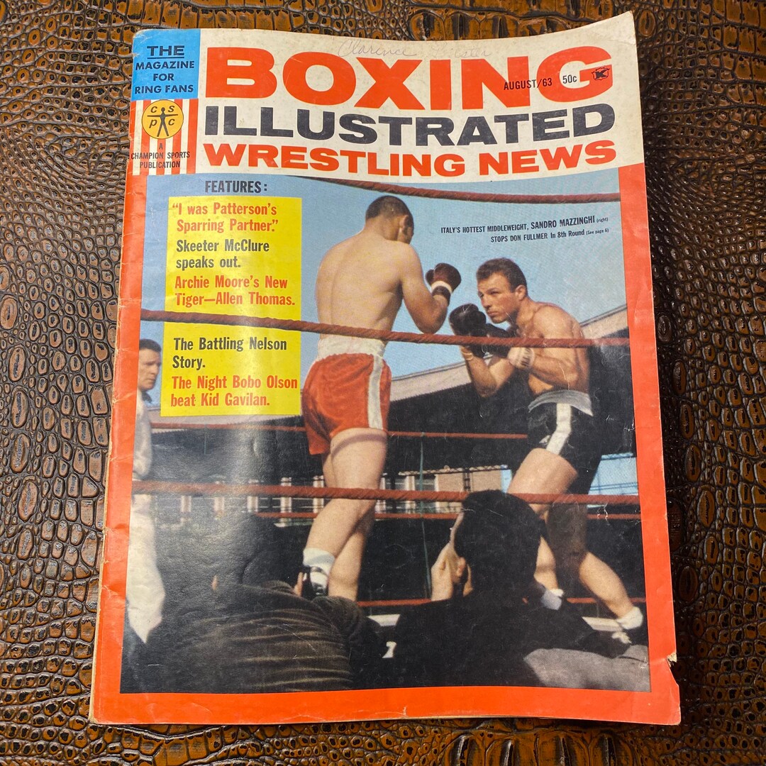 Vintage 1963 BOXING ILLUSTRATED Wrestling News Magazine sandro ...