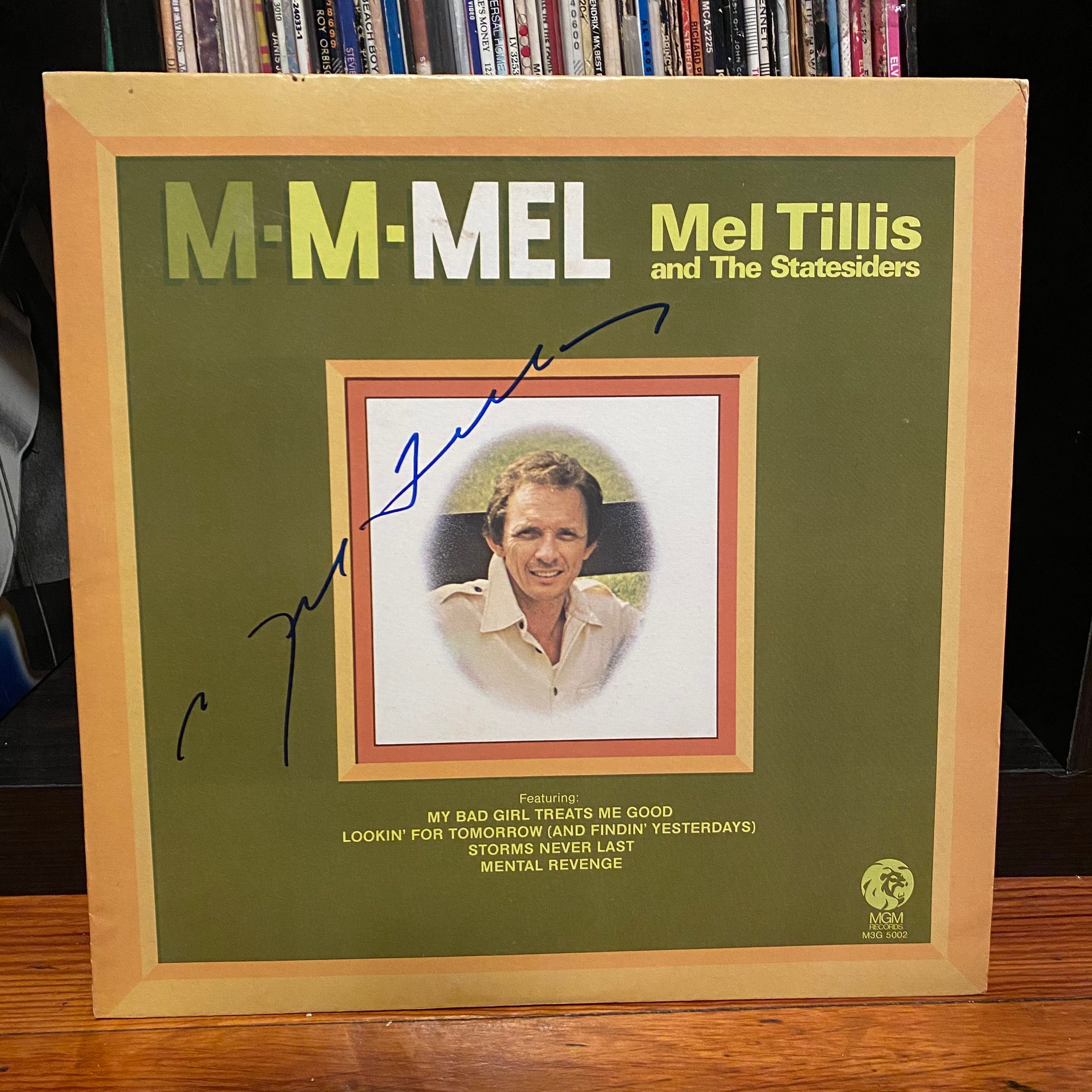 MEL TILLIS Autographed m-m-mel Vintage Record Album Country Music ...