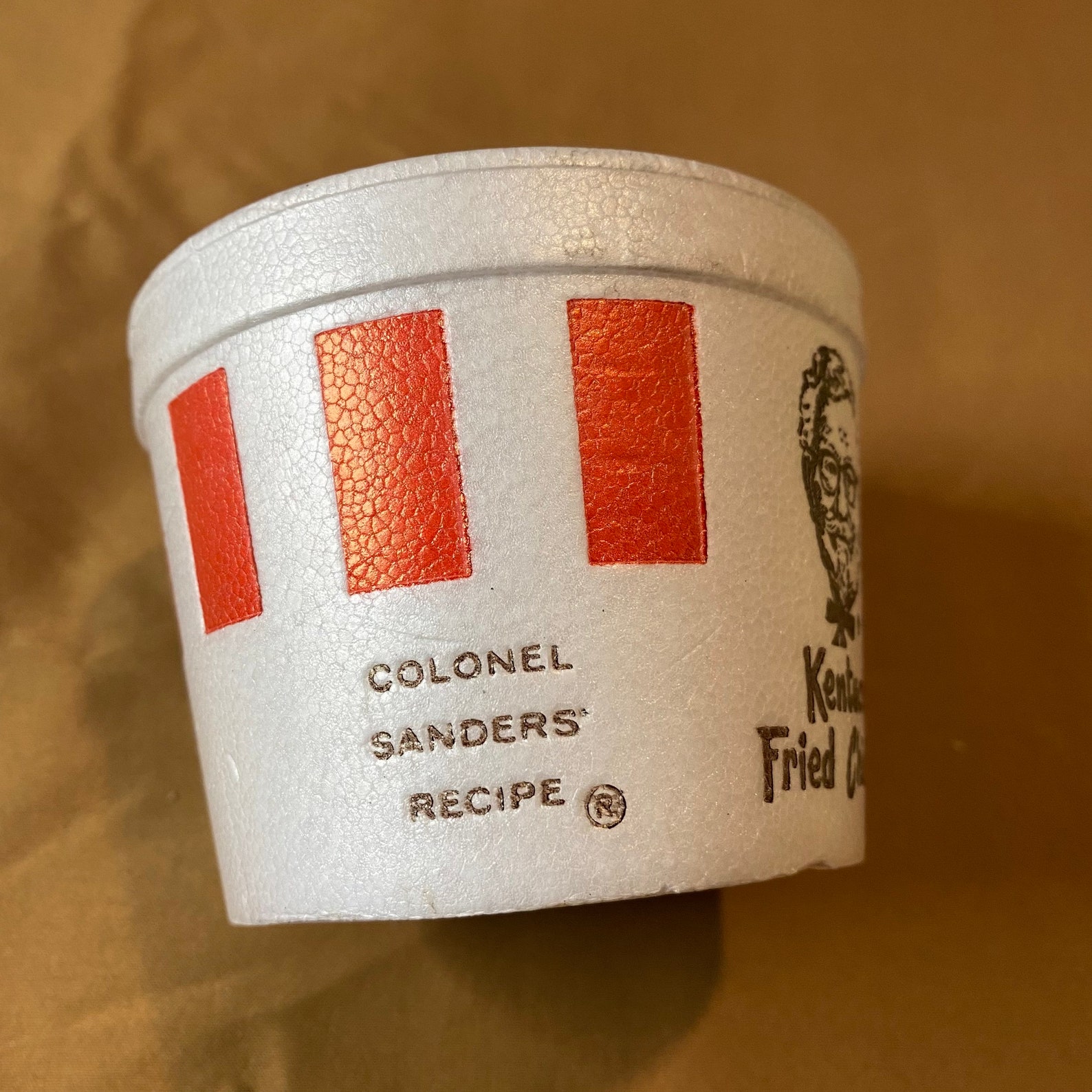 1970s KFC 3 Styrofoam Restaurant Side Container New Old | Etsy