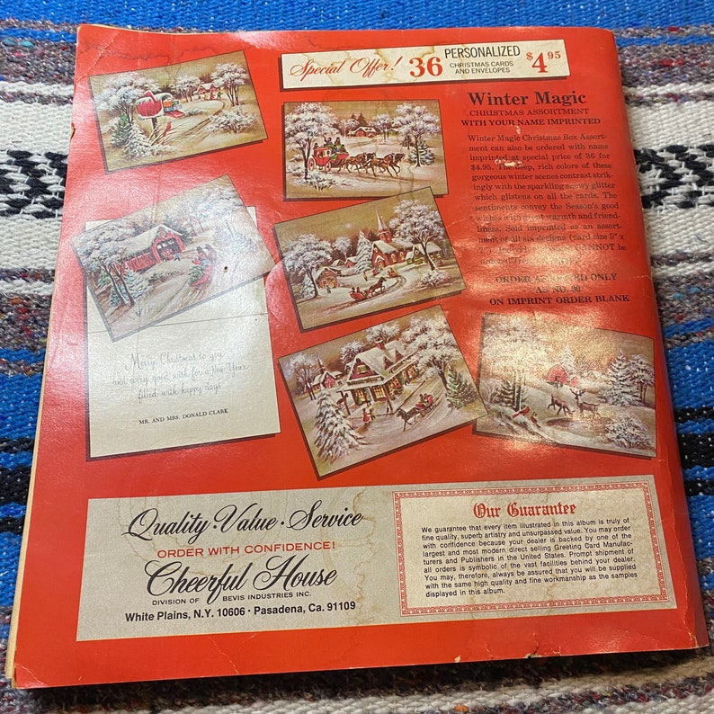 1960s Quality Crest Collection Personalized Christmas Card | Etsy