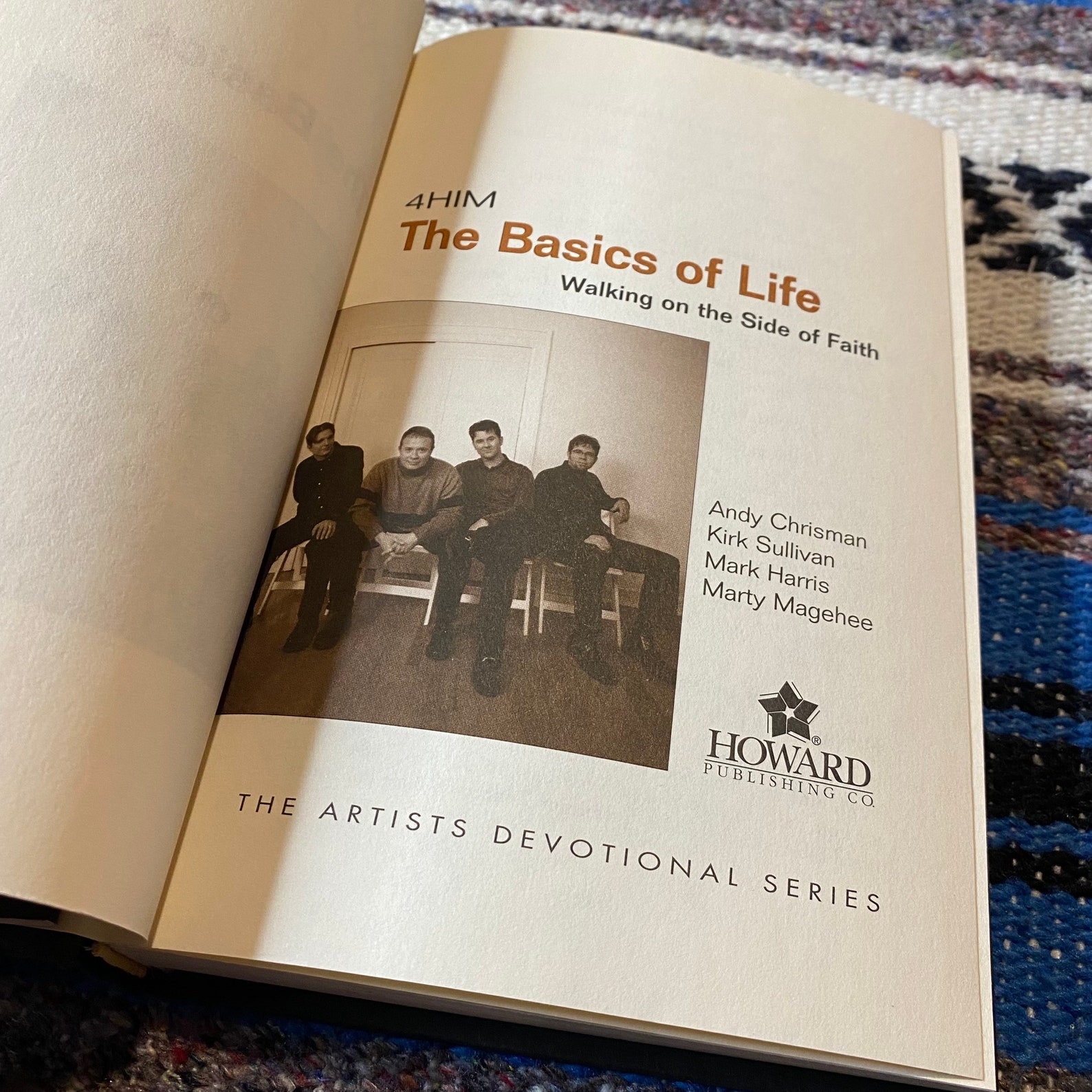 4HIM the Basics of Life Book Signed by 2 Members Mark Harris & Andy ...