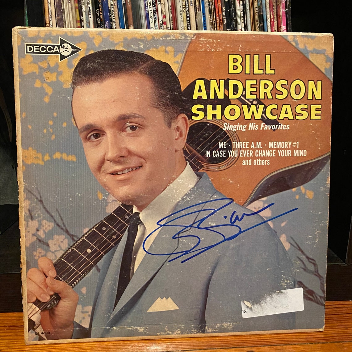 BILL ANDERSON Autographed showcase Vintage Record Album - Etsy UK