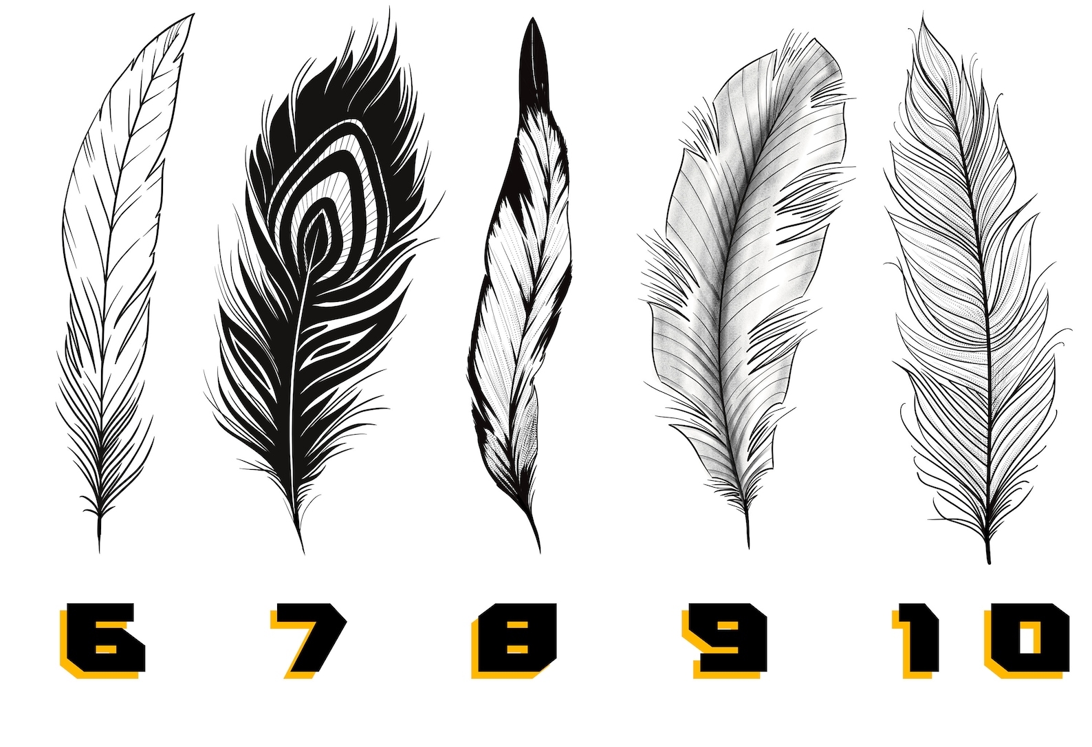 CUSTOM FEATHER NAME Tattoo Design/ Digital Custom Design /personalized ...