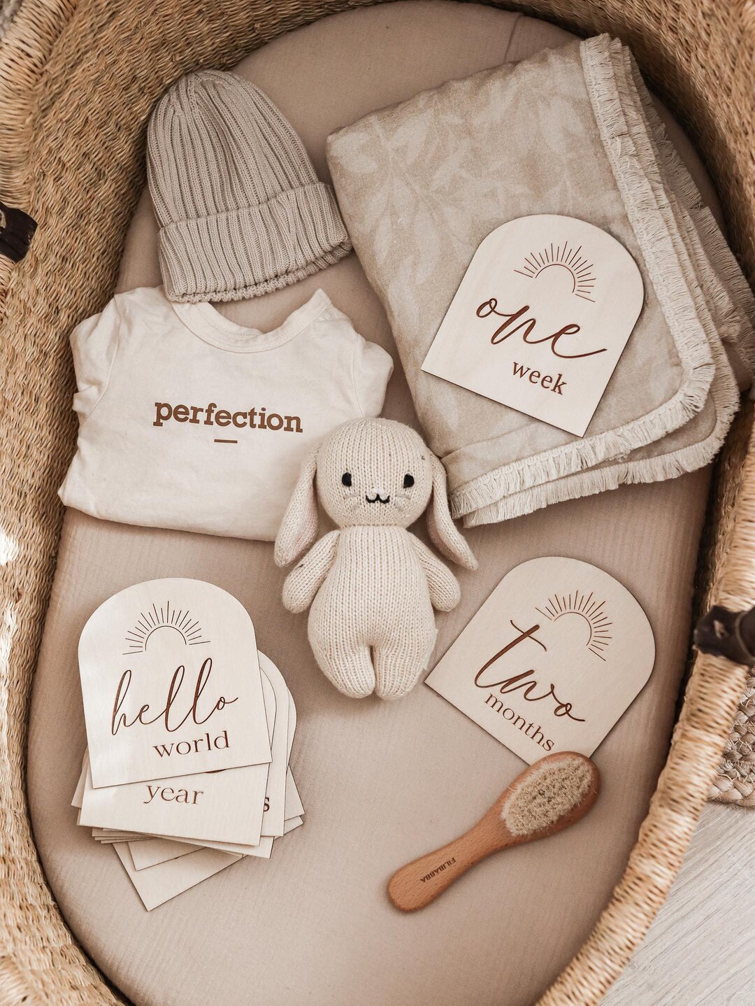 Boho Milestone Cards, Meilenstein Karten, Hello World, Boho Nursery ...