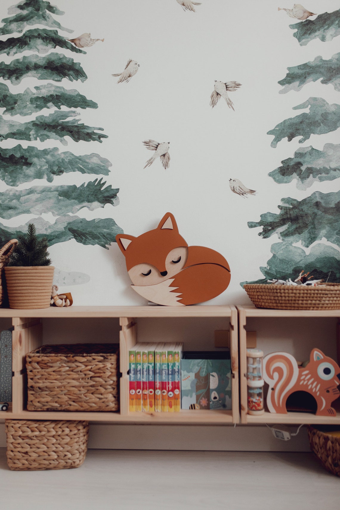 Nightlight for Kids, Led Lamp, CUTE FOX With Light Dimmer, Nursery ...