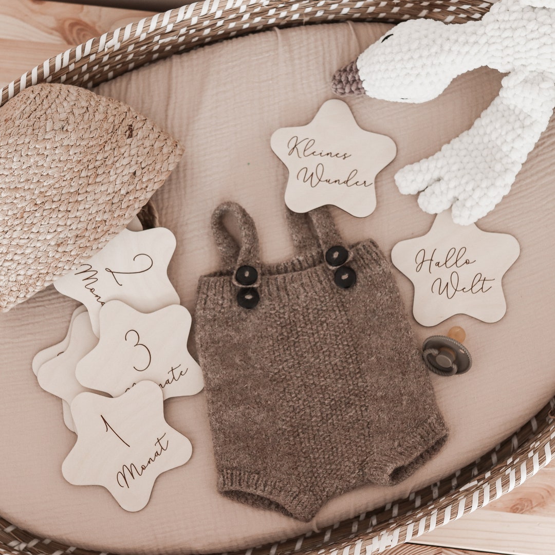 Chubby Star Milestones, Star, Stern, Meilensteinkarten, Hello World ...