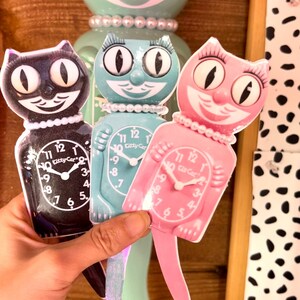 Vintage Clock Cat Bookmark With Moving Tail Cat Lover Bookish Gift - Etsy