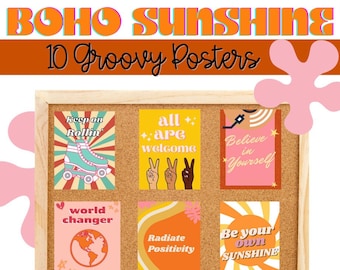 Retro Groovy Disco Classroom Decor Motivational Posters - Etsy