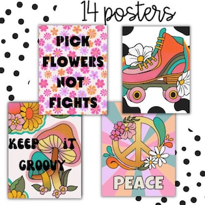 Retro Groovy Disco Classroom Decor Motivational Posters - Etsy