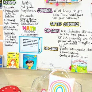 Set of 6 Whiteboard Magnets for Teacher - Etsy