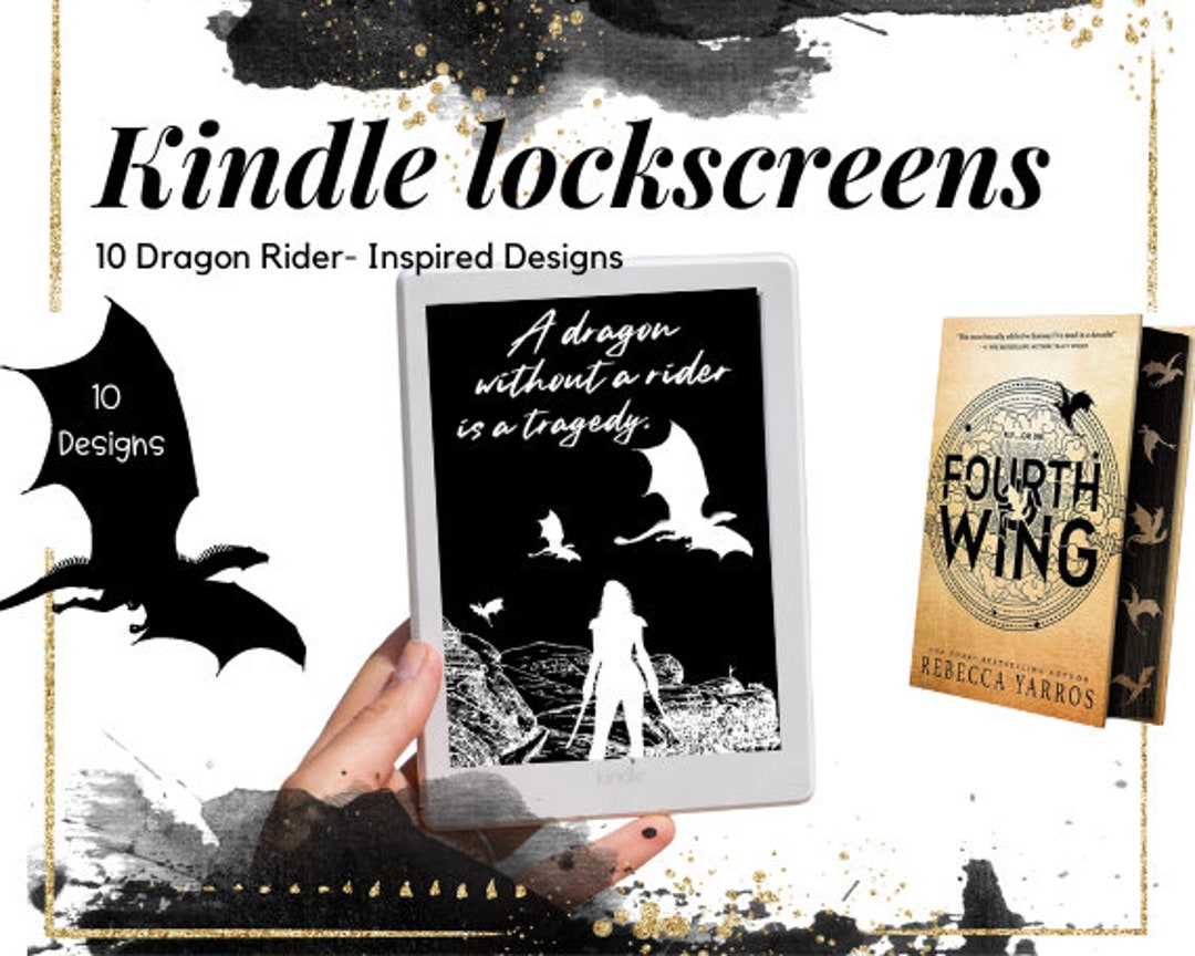 Fourth Wing Dragon Rider Kindle Lock Screens Screensaver - Etsy