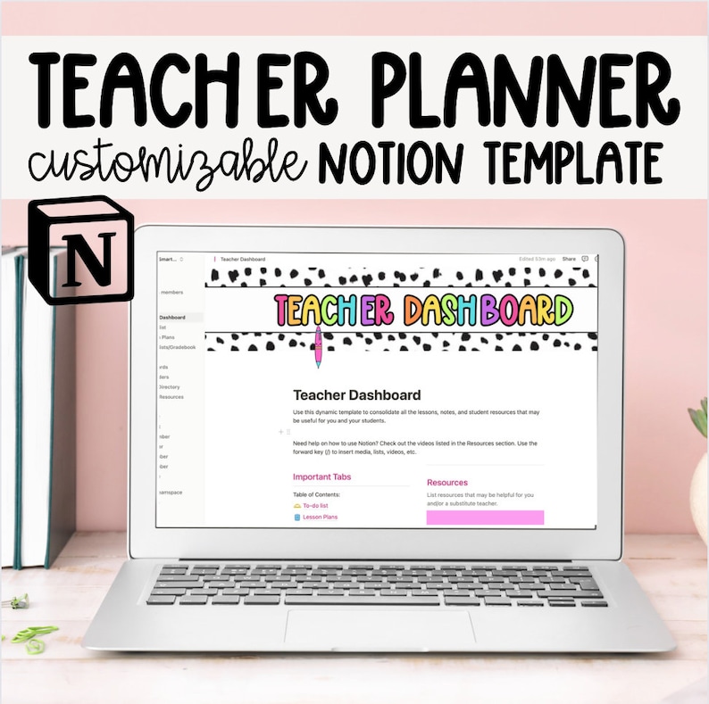 Teacher Planner Notion Template - Etsy
