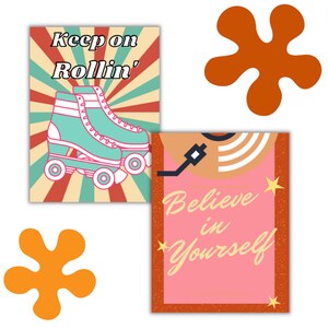 Boho Retro Classroom Decor Posters Motivational - Etsy