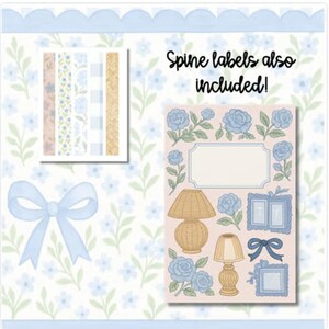 Goose & Gingham Binder Notebook Covers and Spine Labels Grandmillennial ...