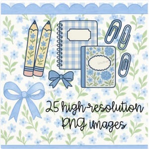 Goose and Gingham Clipart | Grandmillennial Coquette Classroom Decor - Etsy