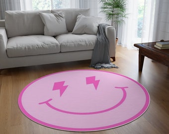 Smiley Face Rug - Etsy