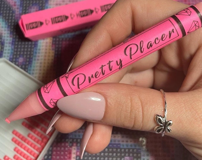 Butterflies & Flowers Prettyplacers Diamond Painting CRAYON PINK ...