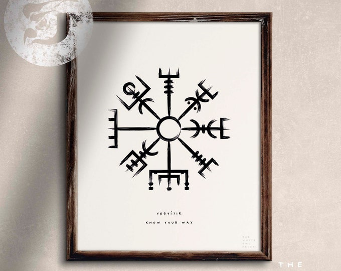 Vegvísir Viking Scandinavian Nordic Magical Rune Stave | Etsy