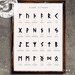 RUNES POSTER Viking Scandinavian Old Norse Elder Futhark | Etsy
