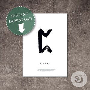 PERTHO Destiny Viking Scandinavian Old Norse Futhark Rune - Etsy