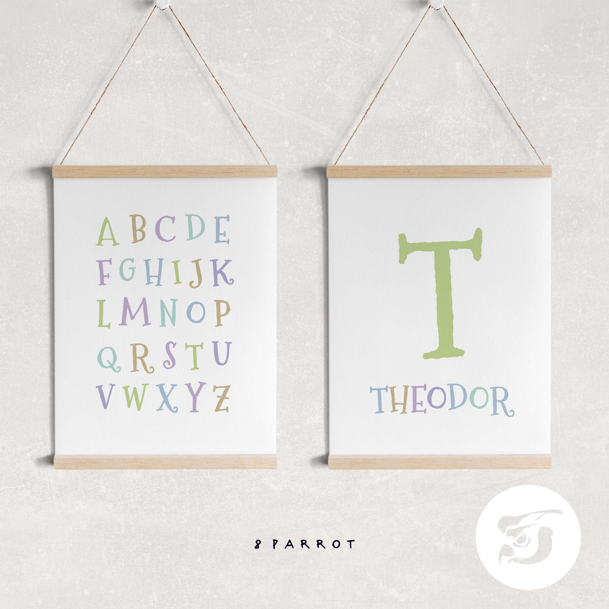 Personalized NAME SIGN Alphabet Poster Printable as GIFT | Etsy