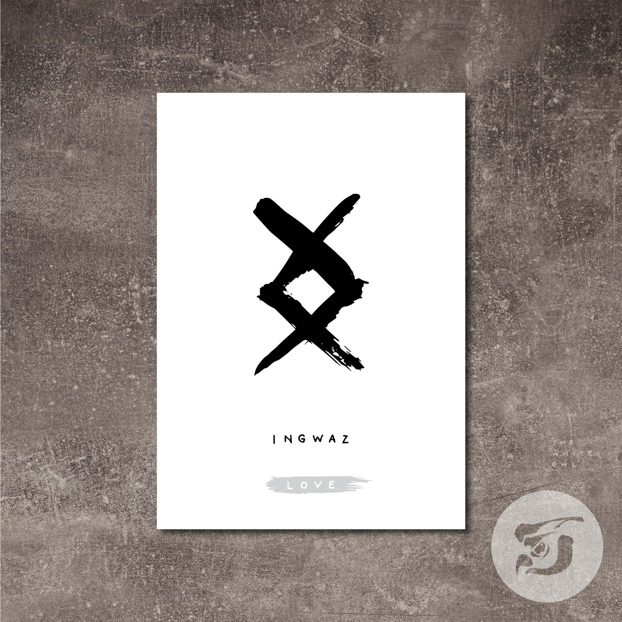 INGWAZ Liebe Viking skandinavischen alten nordischen - Etsy.de