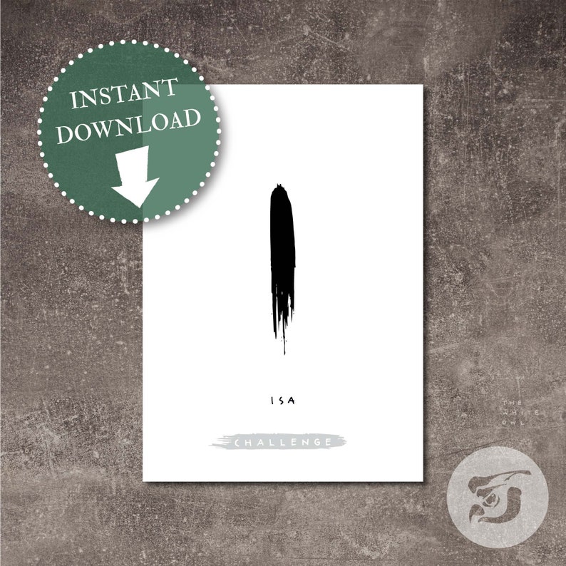 ISA Challenge Viking Scandinavian Old Norse Futhark Rune - Etsy