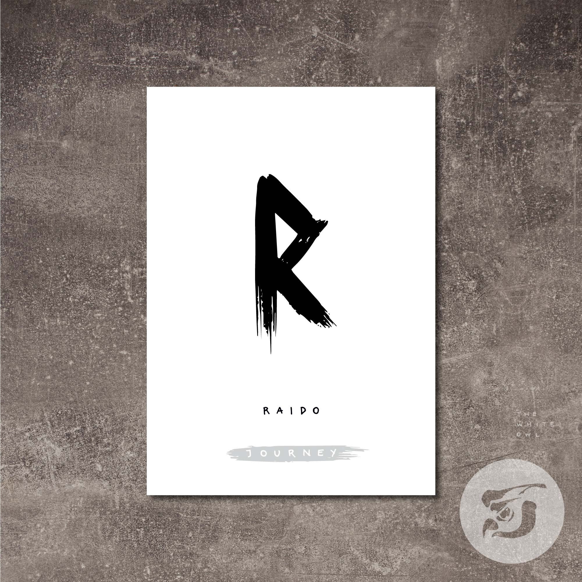 RAIDO Journey Viking Scandinavian Old Norse Futhark Rune | Etsy