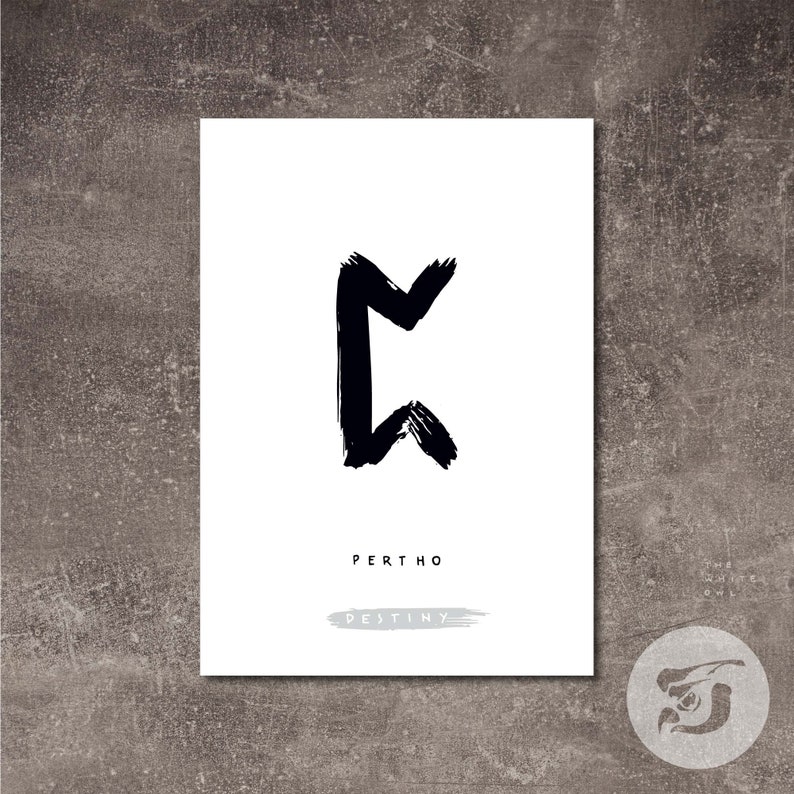 PERTHO Destiny Viking Scandinavian Old Norse Futhark Rune - Etsy